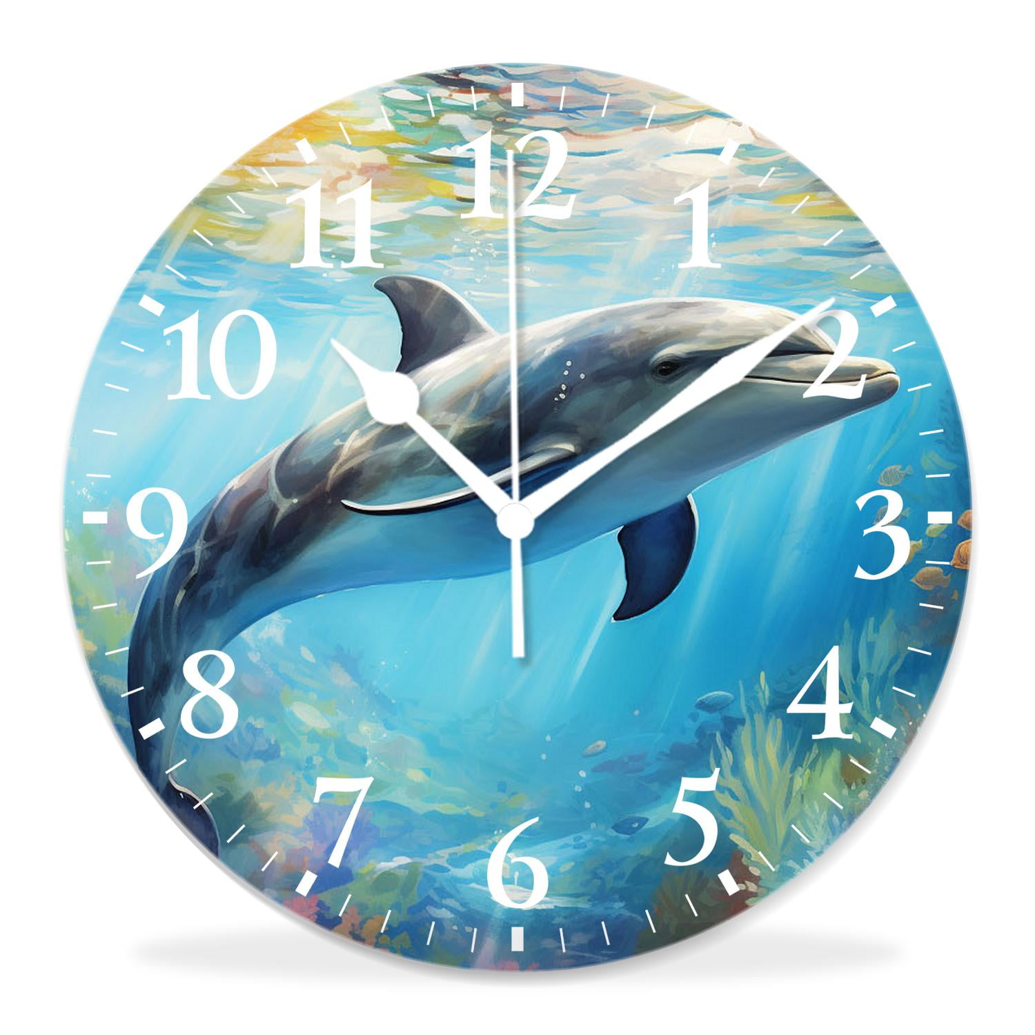 10 Inch Wall Clock Battery Operated Silent Clock Decorative for Office ...