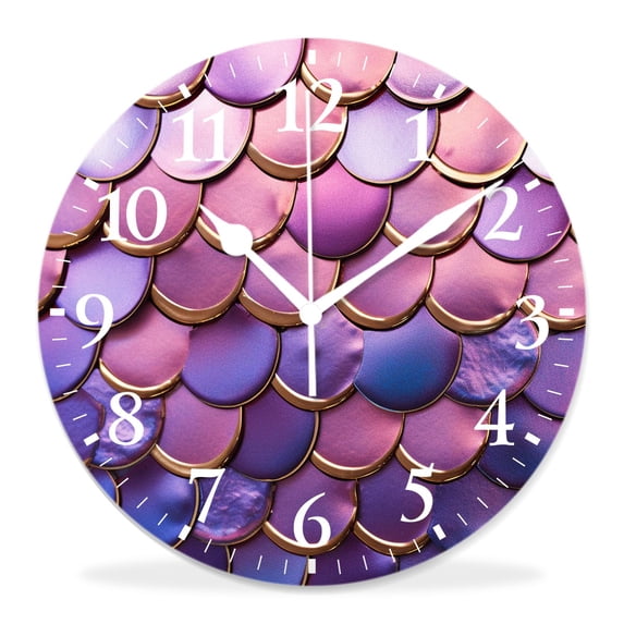10 Inch Wall Clock Battery Operated Silent Clock Decorative for Office ...