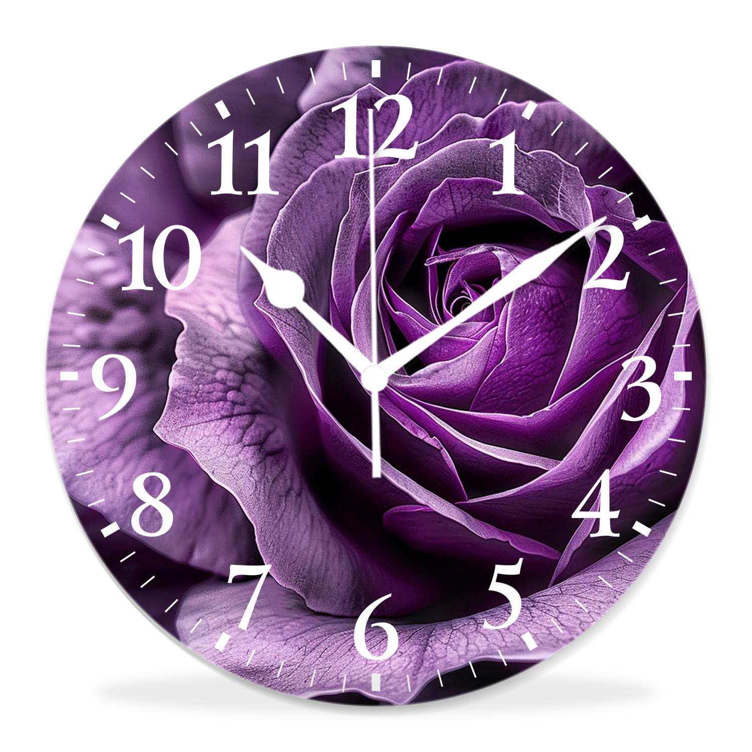10 Inch Wall Clock Battery Operated Silent Clock Decorative for Office ...