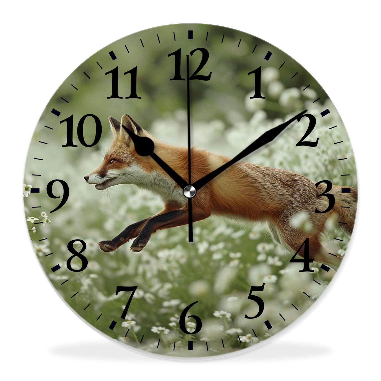 10 Inch Wall Clock Battery Operated Silent Clock Decorative for Office ...