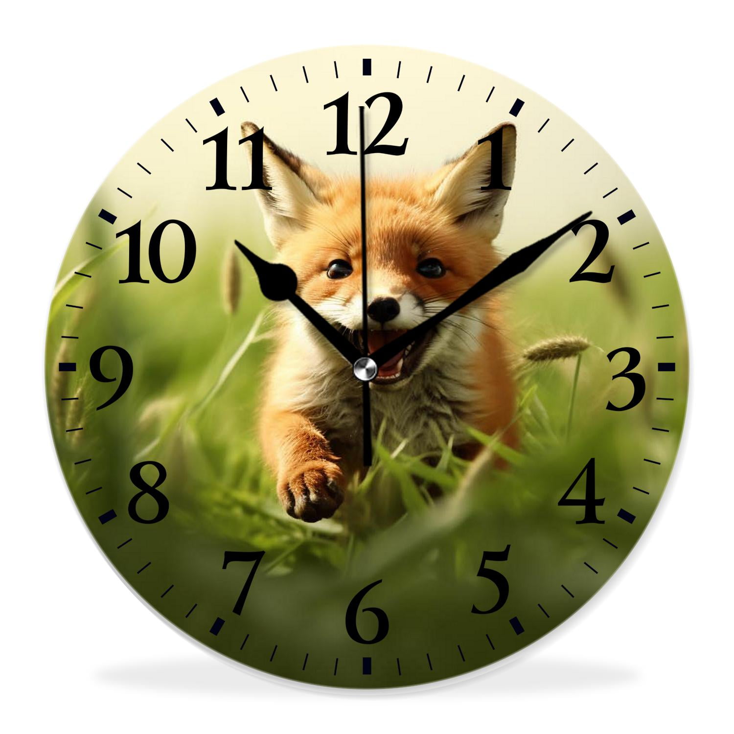 10 Inch Wall Clock Battery Operated Silent Clock Decorative for Office ...