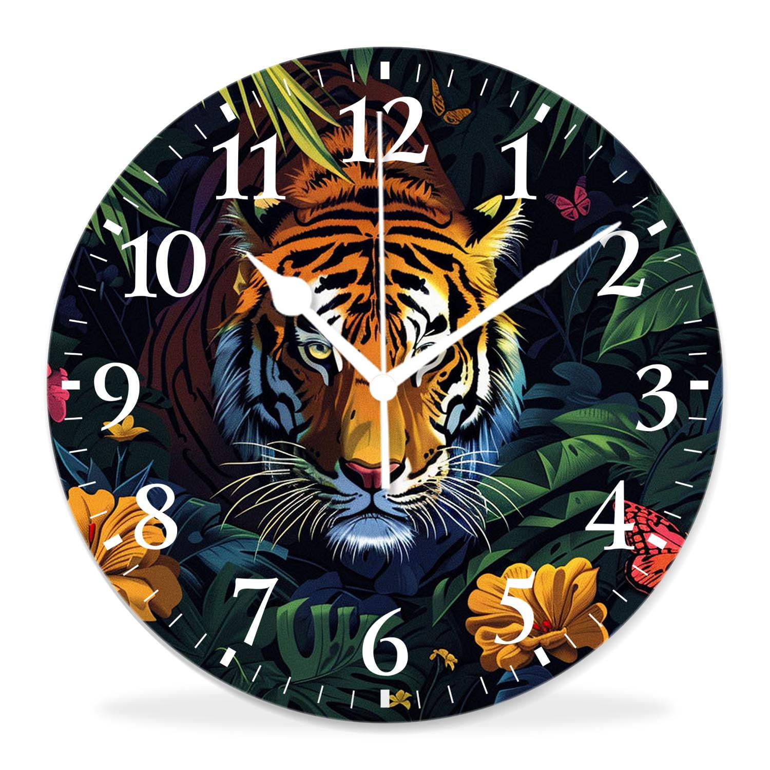 10 Inch Wall Clock Battery Operated Silent Clock Decorative for Office ...