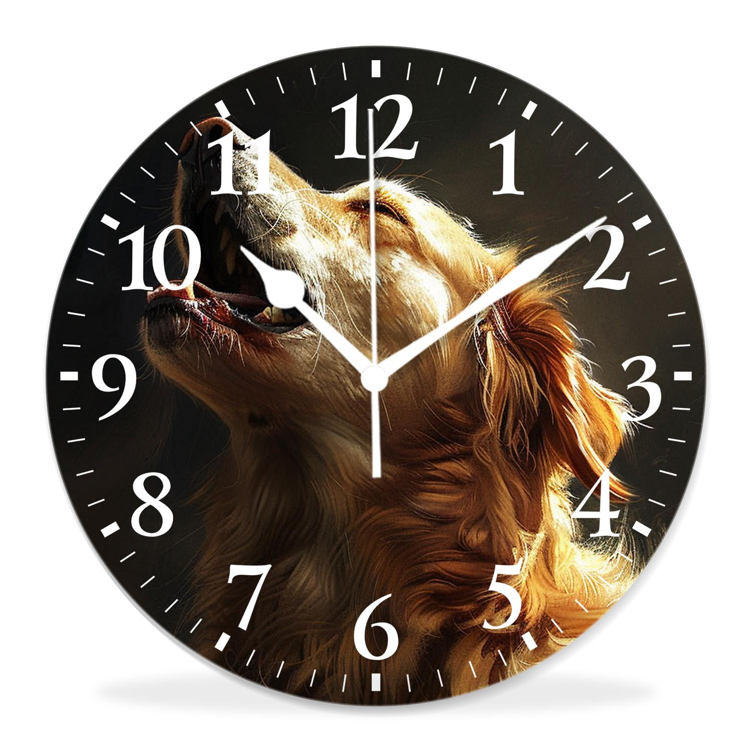 10 Inch Wall Clock Battery Operated Silent Clock Decorative for Office ...