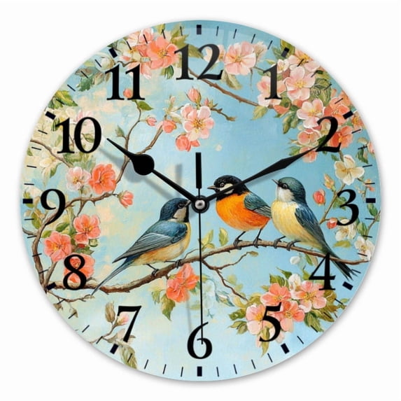 10 Inch Wall Clock Battery Operated Square Clock for Office, Kitchen ...