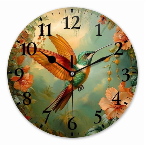 10 Inch Wall Clock Battery Operated Square Clock for Office, Kitchen ...