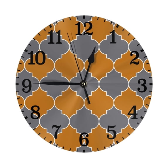 10 Inch Wall Clock Silent Non Ticking Battery Operated Creative Quiet ...