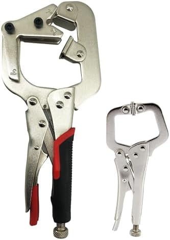 10-Inch Welding Pipe Plier Clamp, Fast Release, C-Clamp Locking with ...