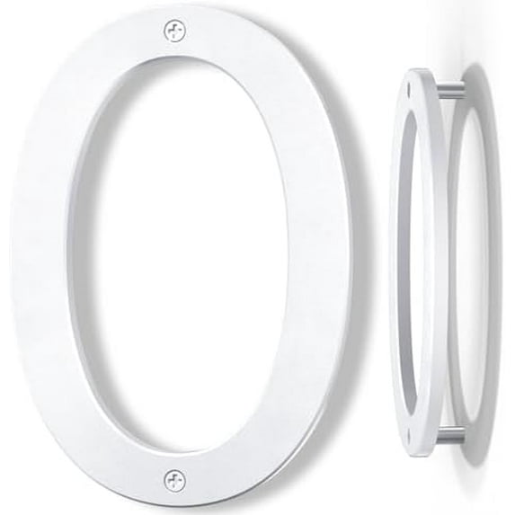 10 Inch White House Numbers for Outside, Large Floating Home Address ...