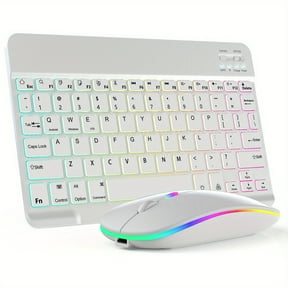 Wireless gaming Keyboard and Mouse,Rainbow Backlit Rechargeable ...