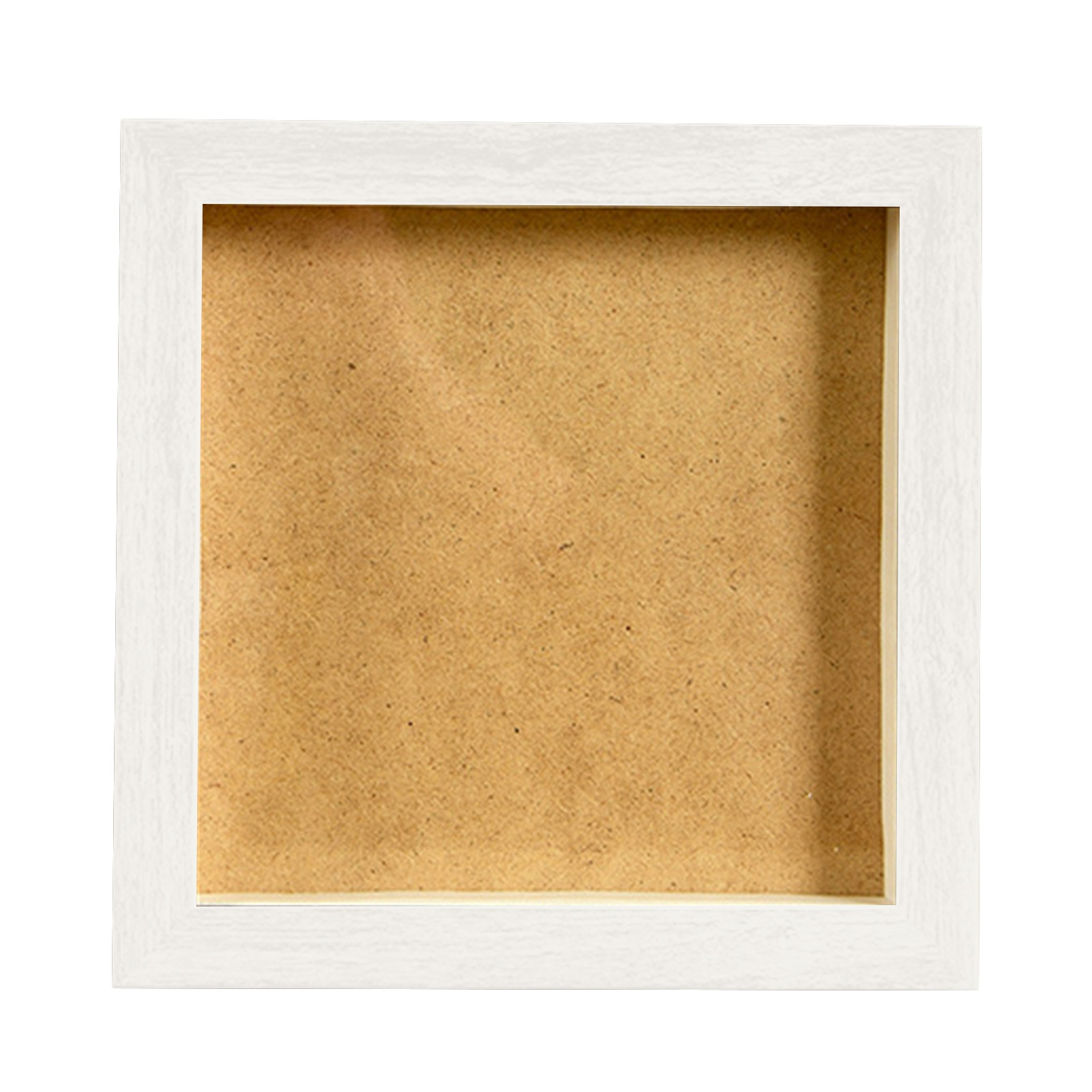 10-Inch Wooden Shadow Box Frame - Square Photo Holder for DIY Crafts ...