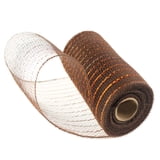 10 Inch X 30 Feet Metallic Poly Deco Mesh Roll For Wreaths, Bows ...