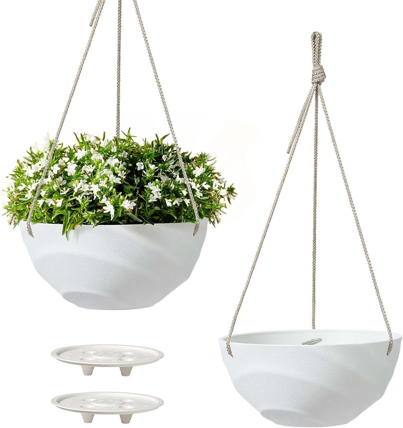 10 Inch for Indoor Plants, Outdoor Garden Planter Pots with Self ...