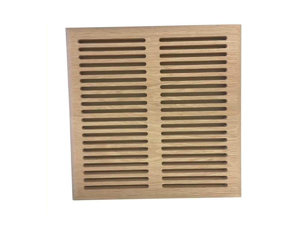 10 Inch x 12 Inch White Oak Hardwood Vent Floor Register Surface Mount ...