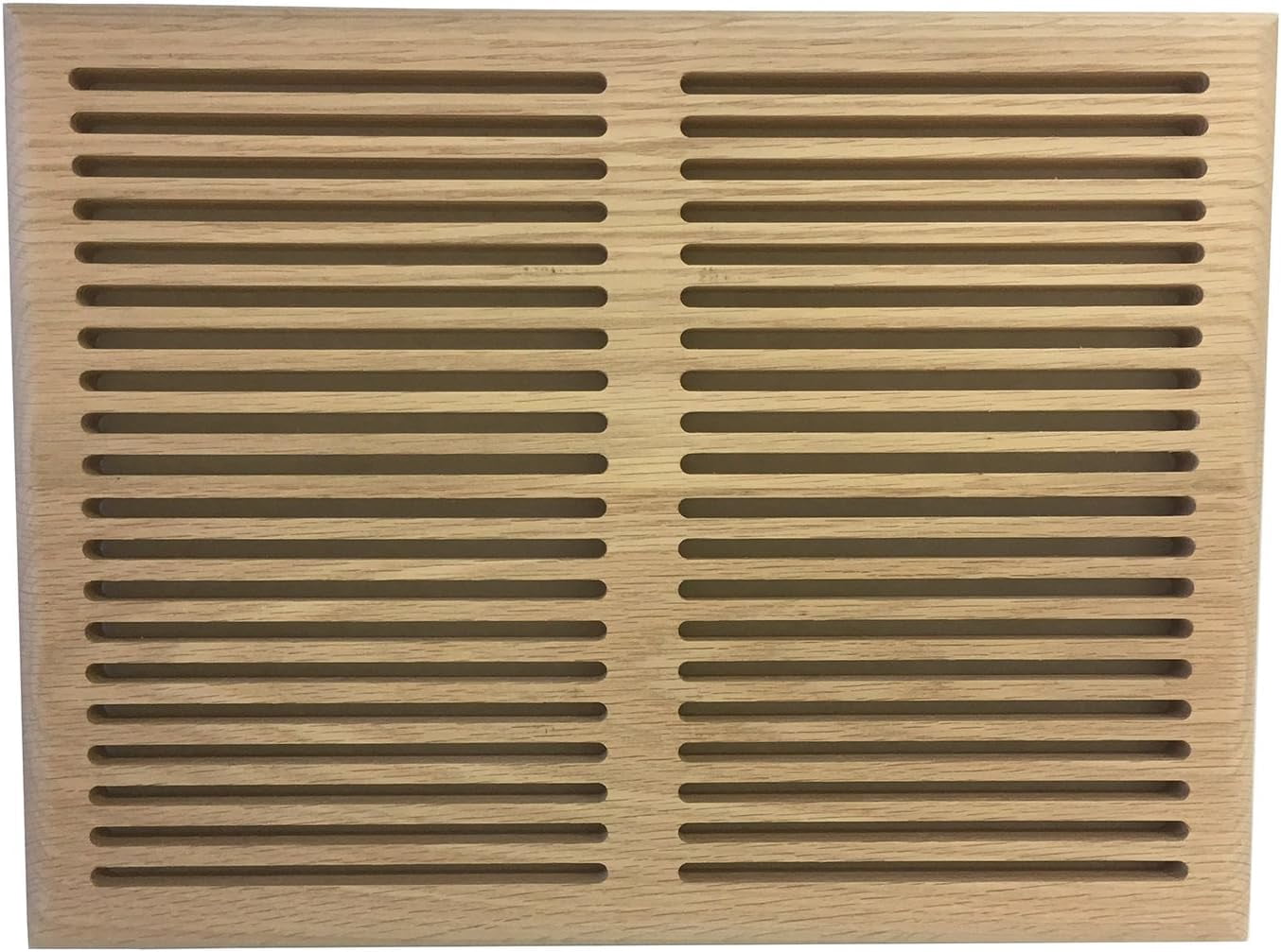 10 Inch x 14 Inch Red Oak Hardwood Vent Floor Register Surface Mount ...
