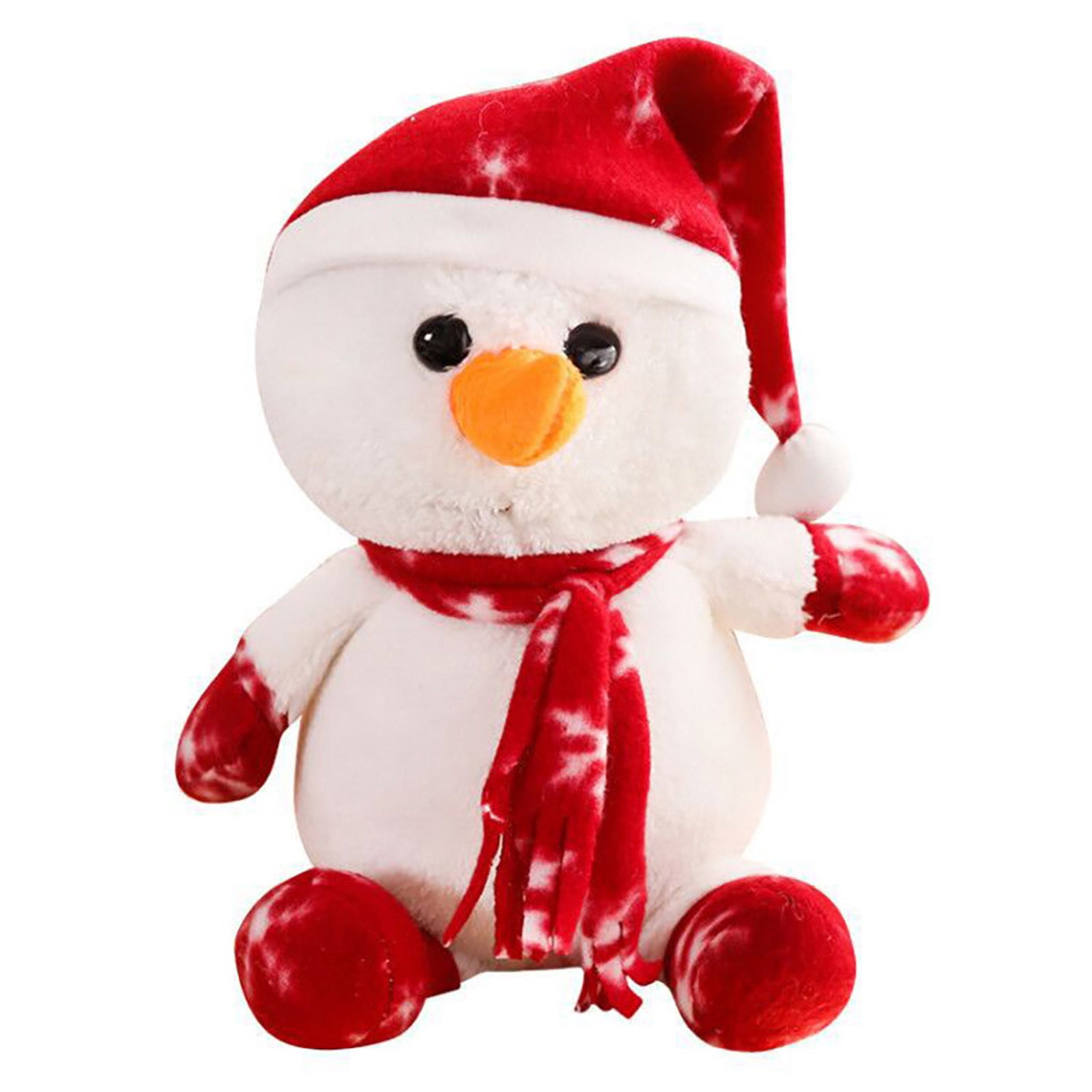 10 Inches New Fun Xmas Toy Stuffed Plush Snowball Snowman Plush Animal ...
