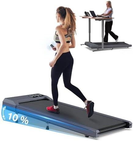 10% Incline Walking Pad Treadmills for Home, Under Desk Treadmill 265lb ...