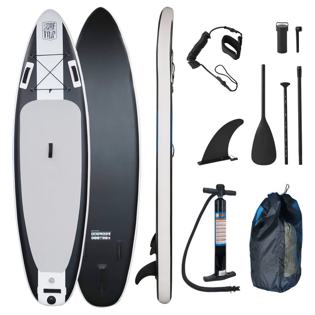 10' Inflatable Stand up Paddle Board Extra Wide SUP with Adjustable ...