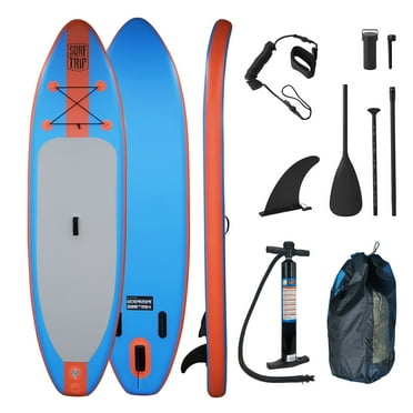 Goplus Large Inflatable SUP Board, Portable Paddle Board with 5D rings ...