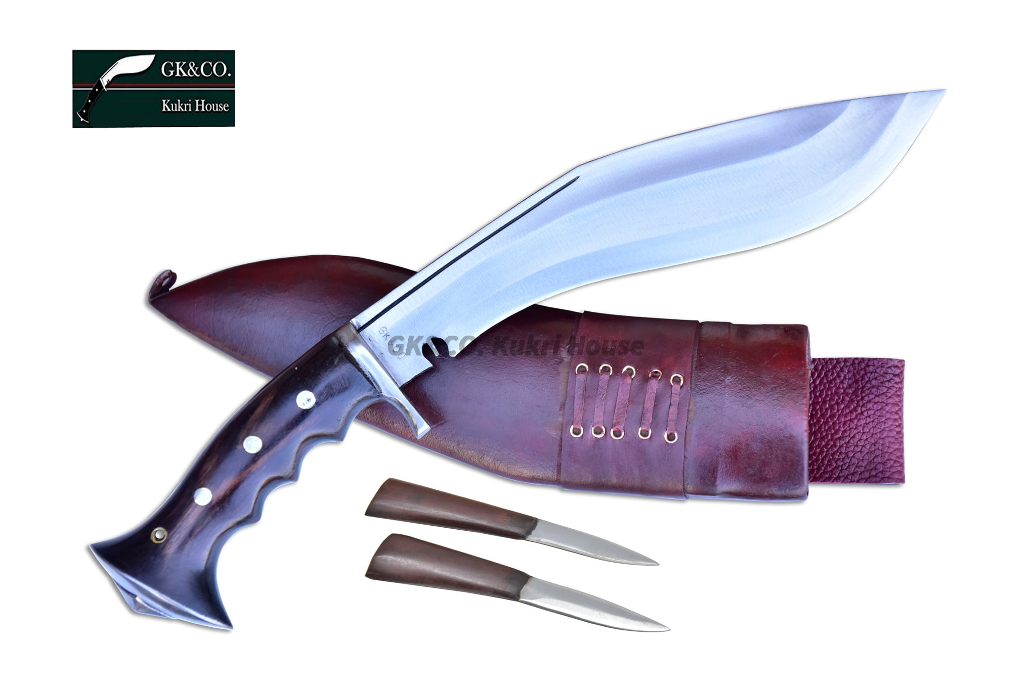 10" Iraqi Official Issued Genuine Kukri/Khukuri Knives Red Sheath GK&CO ...