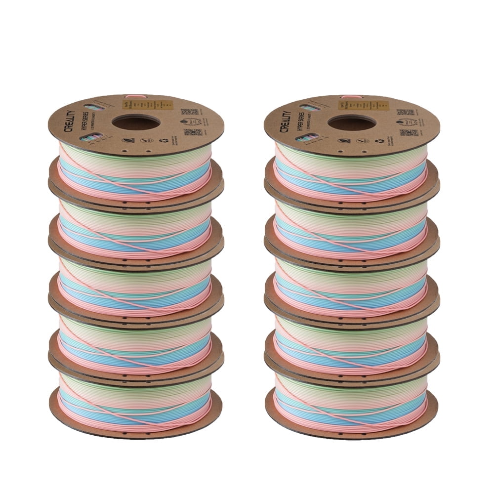 10 KG Creality Hyper Rainbow PLA 3D Printing Filament High-speed 1.75mm ...
