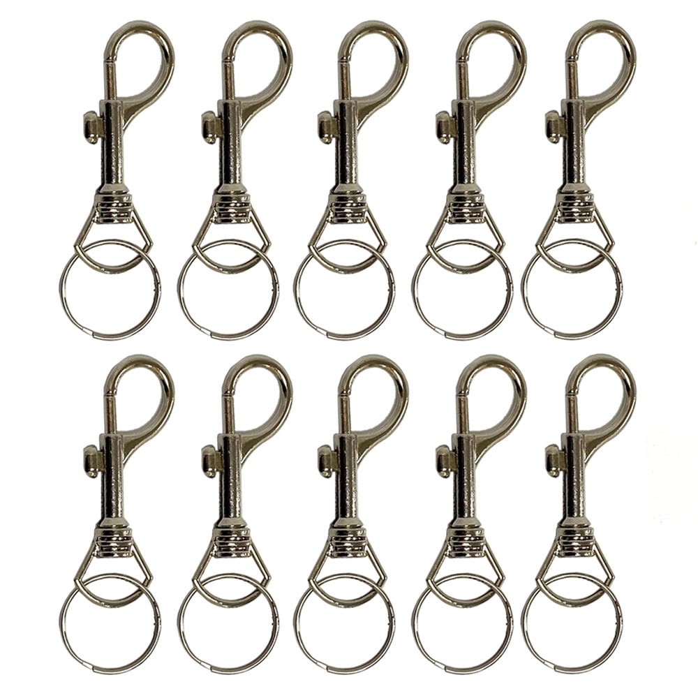 10 Keychains Snap Trigger Swivel Hook Clips Belt Clip Key Removable ...