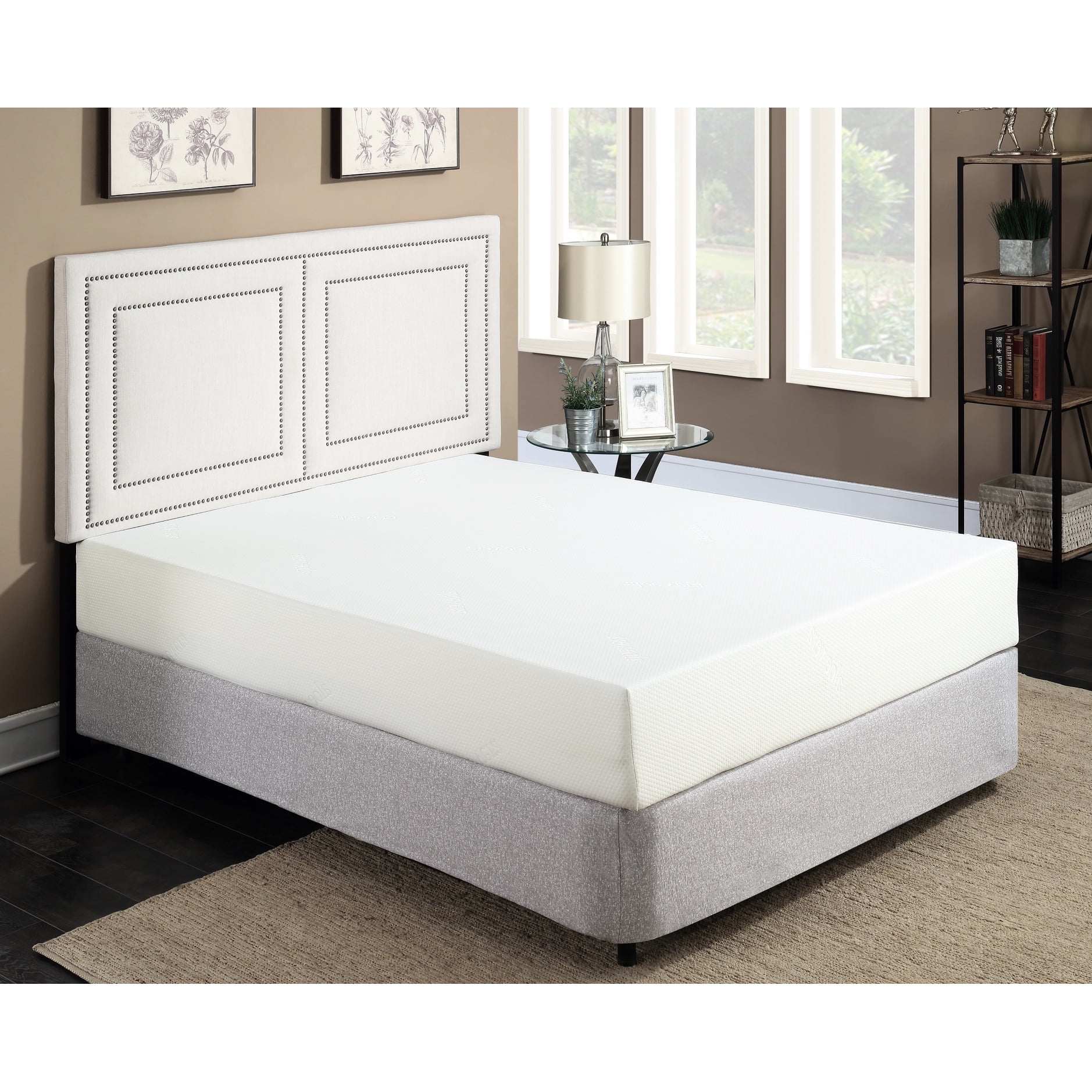 10" King Gel Foam Mattress - Breathable Double Cover With Aloe ...