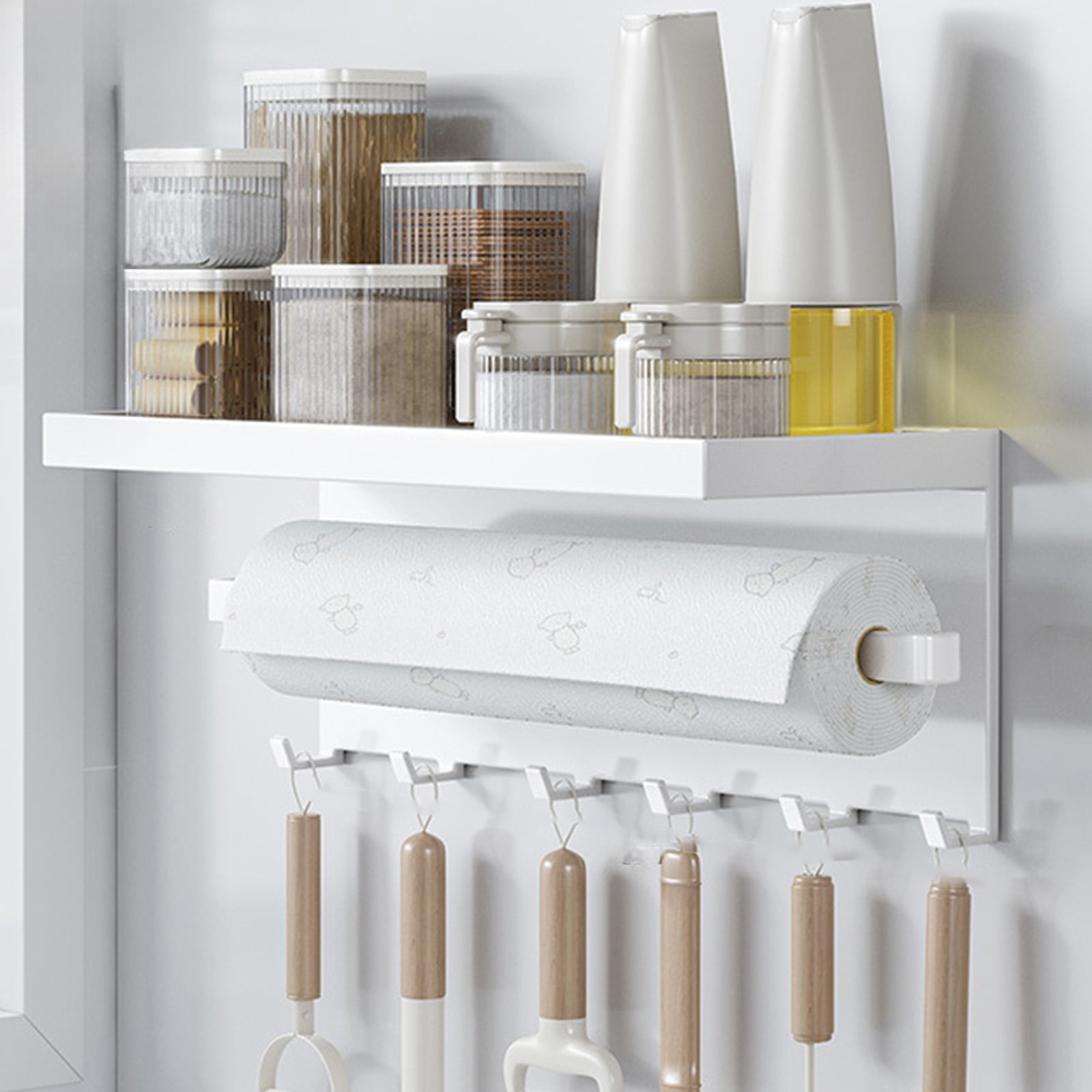 Under 10, Kitchen Refrigerator Side Shelf Paper Towel Holder Magnetic ...