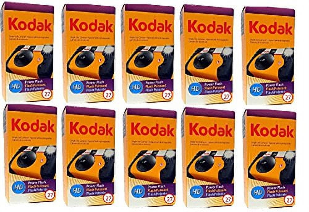 Kodak Disposable Camera, 35mm, 27 Exp, HD Power Flash, One-Time Use ...