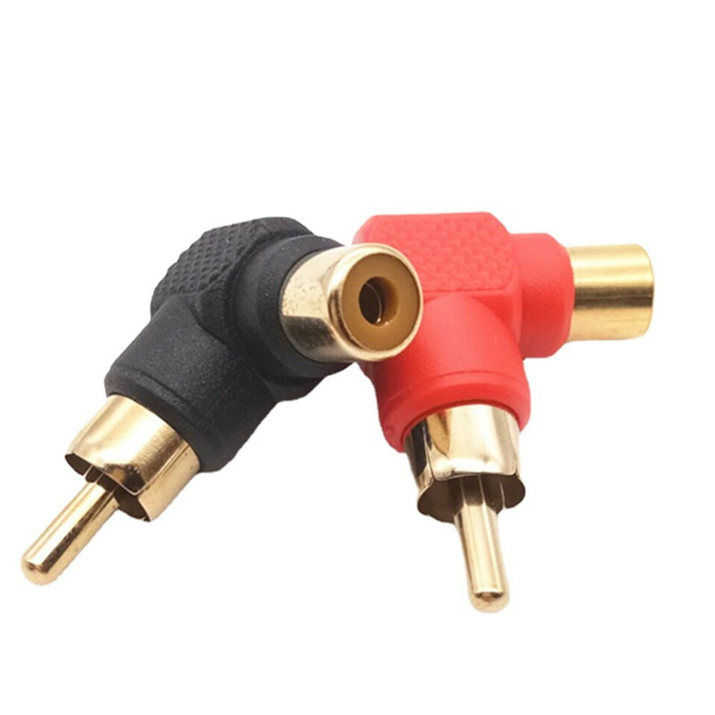 10×L-Type For Rca Right-Angle Elbow 90 Degrees For Rca Male To Female ...