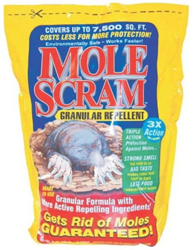 10 LB Ready To Use Mole Scram Organic Repellent Environmentally Safe A ...