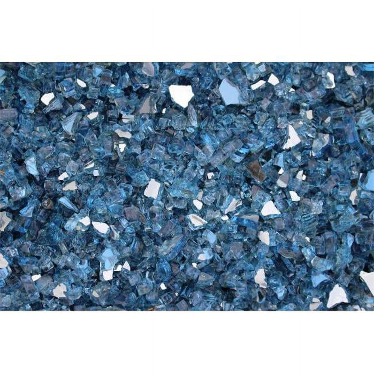 10 LB Sky Blue Reflective Tempered Fire Glass - Walmart.com
