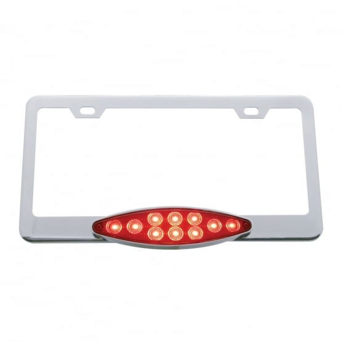 10 LED Cats Eye License Frame - Red LED/Red Lens - Walmart.com