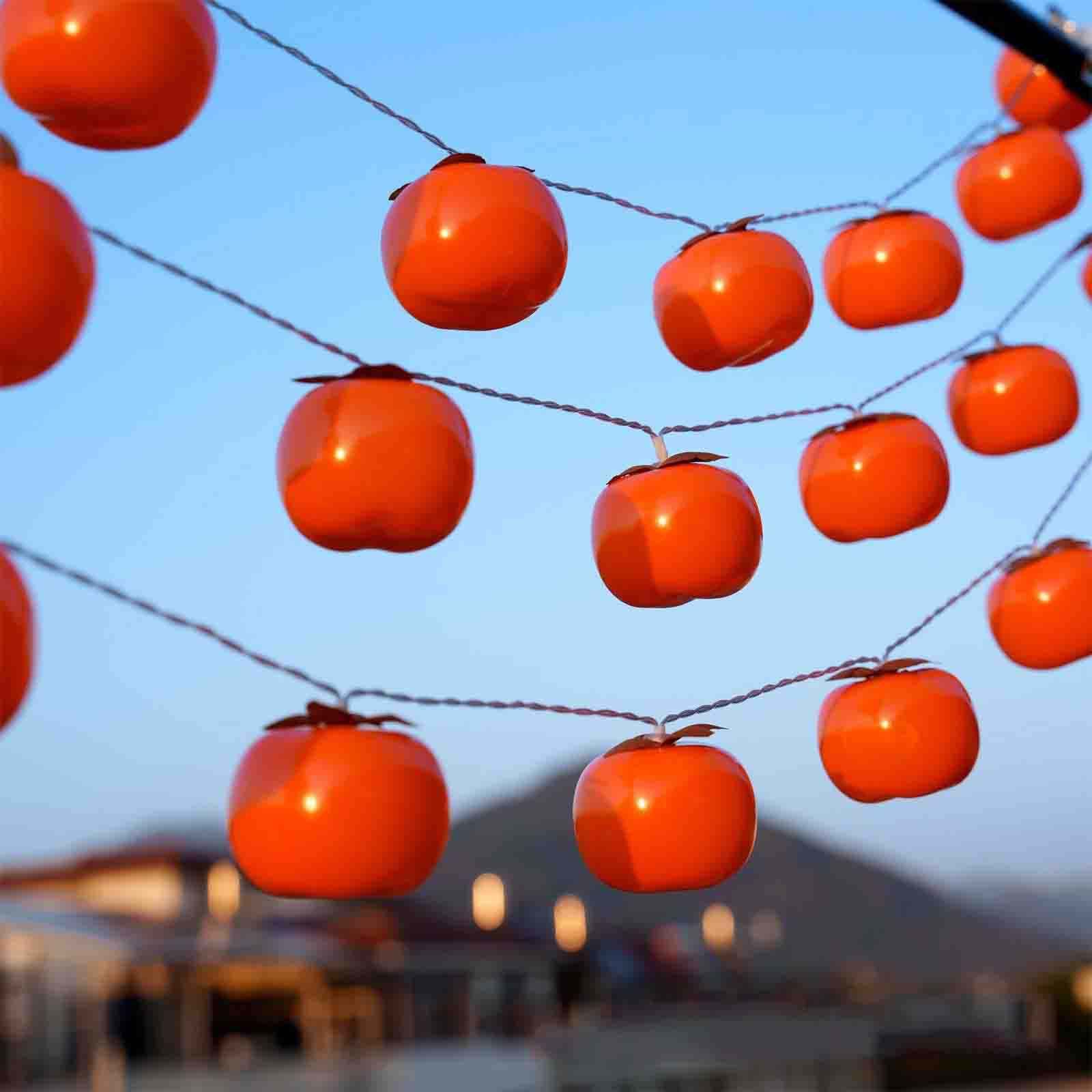 10 LED Chinese New Year Persimmon String Lights, 1.5M Battery Operated ...