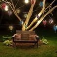 10 LED Multicolor Lantern Decor String Lights, Extendable Connectable ...