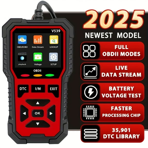 10 Language Universal OBD2 Scanner, Visualz 2025 Code Reader for Engine ...