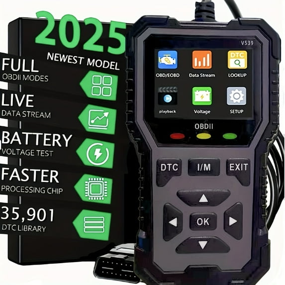 10 Language Universal OBD2 Scanner, Visualz 2025 Code Reader for Engine ...