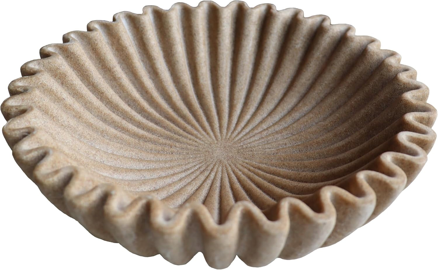 10" Large Decorative Bowl decor, Scalloped Bowls for Modern Home Decor ...