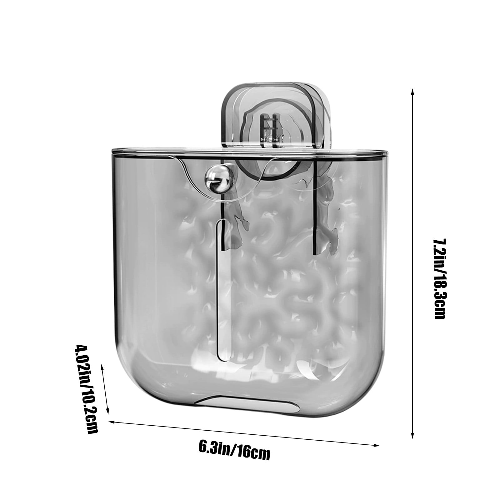 Under 10, Large Extractable Rubbish Bag Storage Box, No-Punch Plastic ...