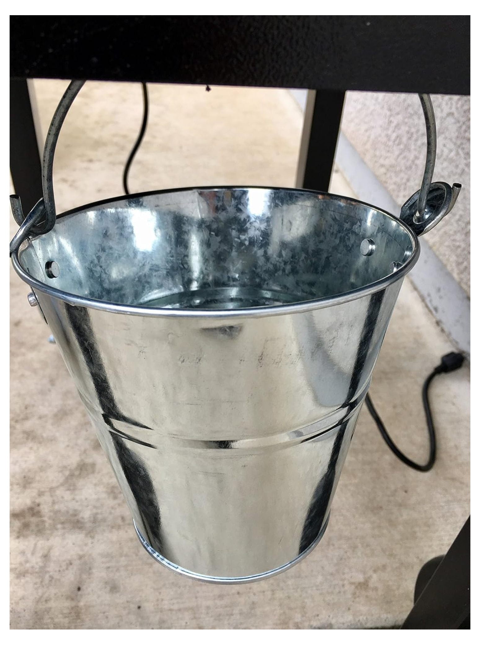 10 Large Galvanized Buckets 6" Tall 6.25" Wide at TOP 4" Wide at Bottom ...