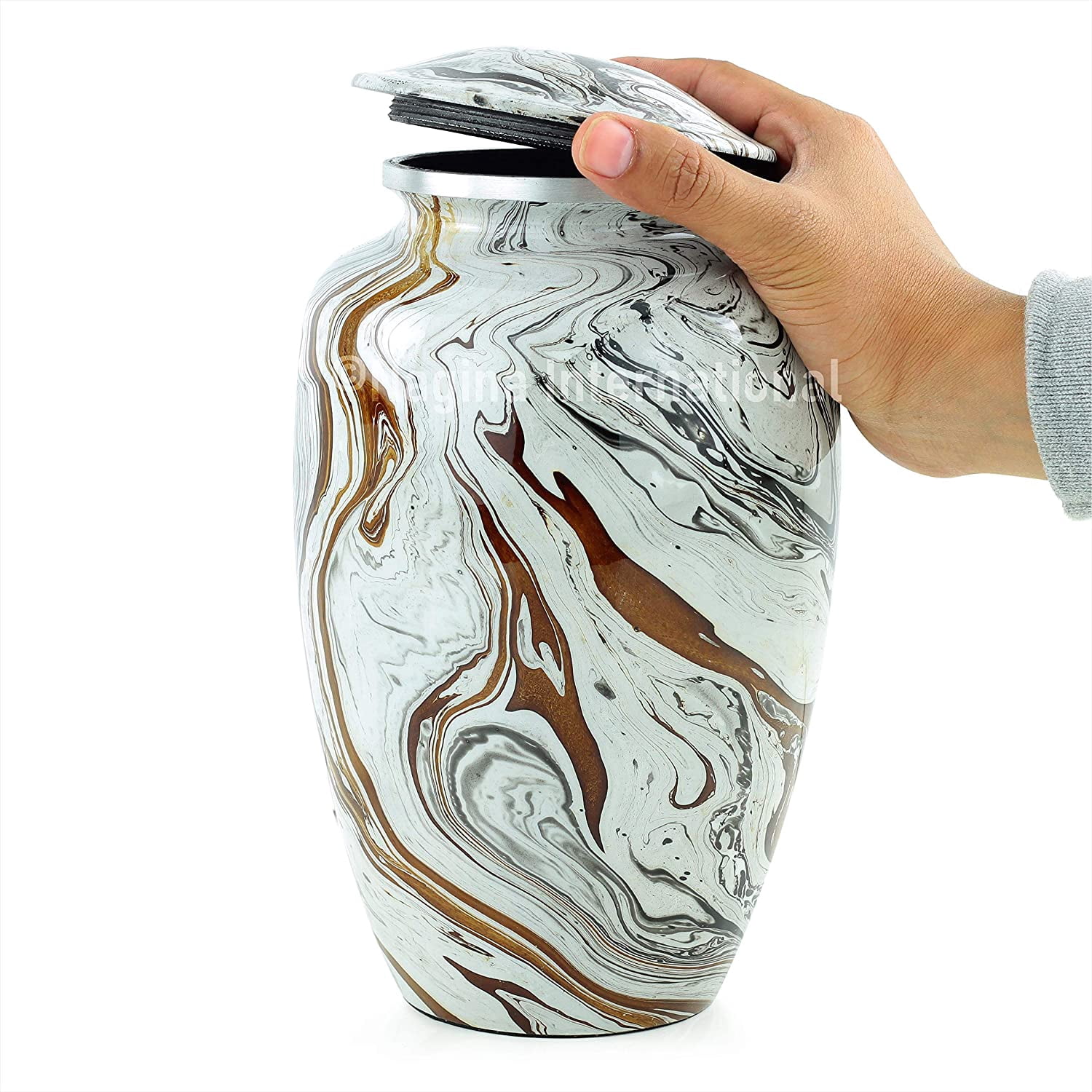 10" Large Metal Classic Cremation Beautiful Printed Urns | Cremation ...