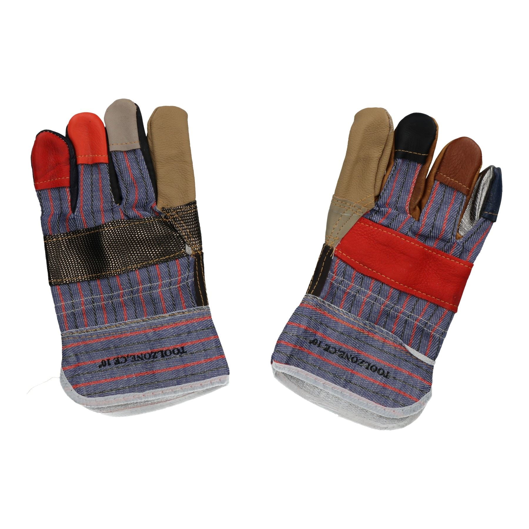10" Large Rainbow Hide Furniture Gloves Work Wear Safety Gardening ...