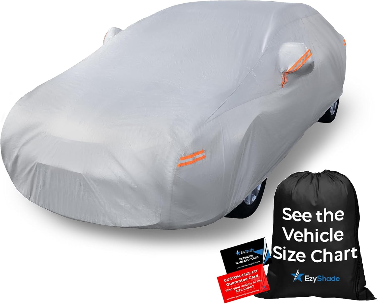 10-Layer Car Cover Waterproof All Weather. See Vehicle Size-Chart for ...