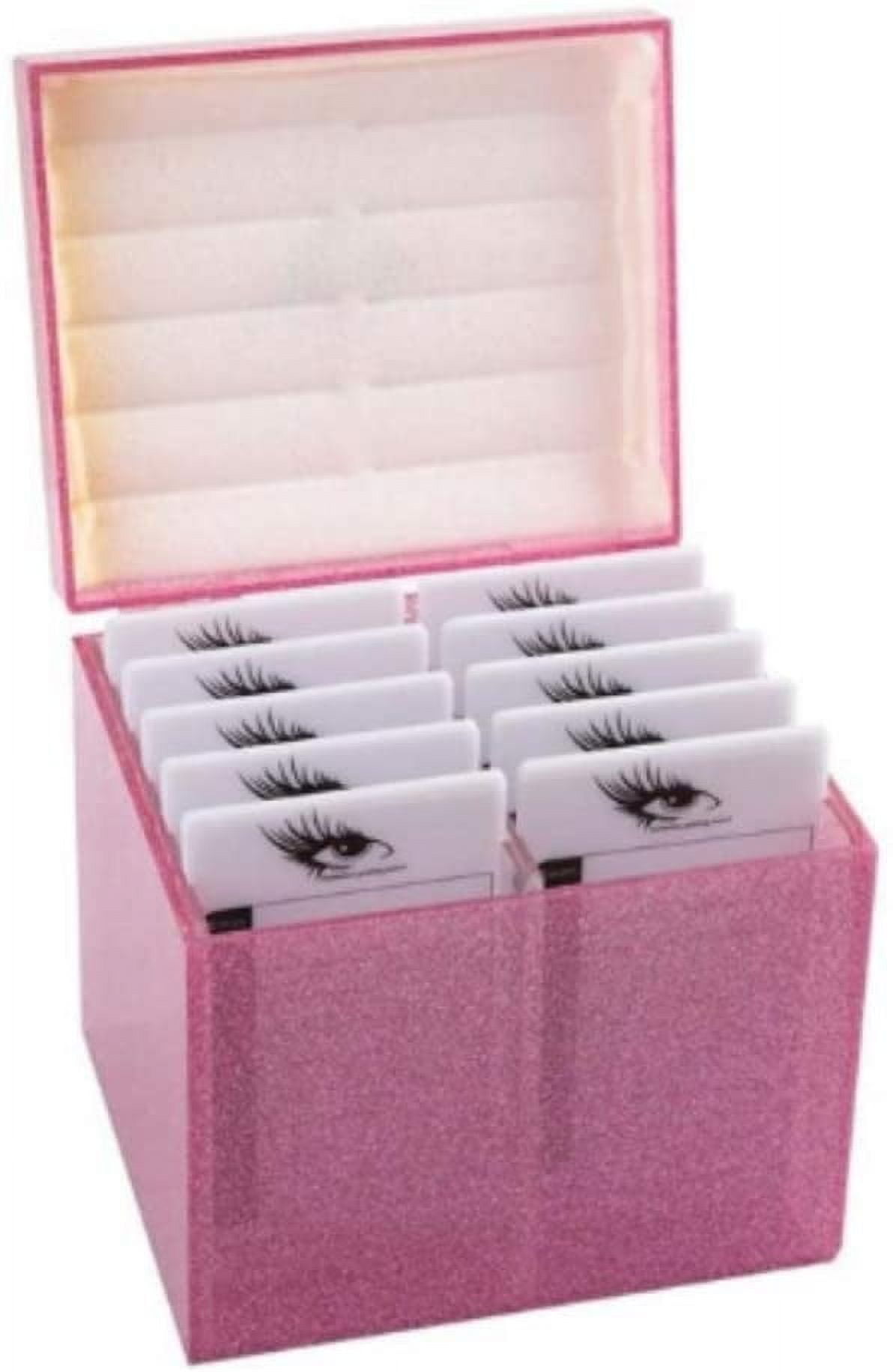 10 Layers Acrylic Eyelash Storage Box,Eyelash Holder Extension Tool ...