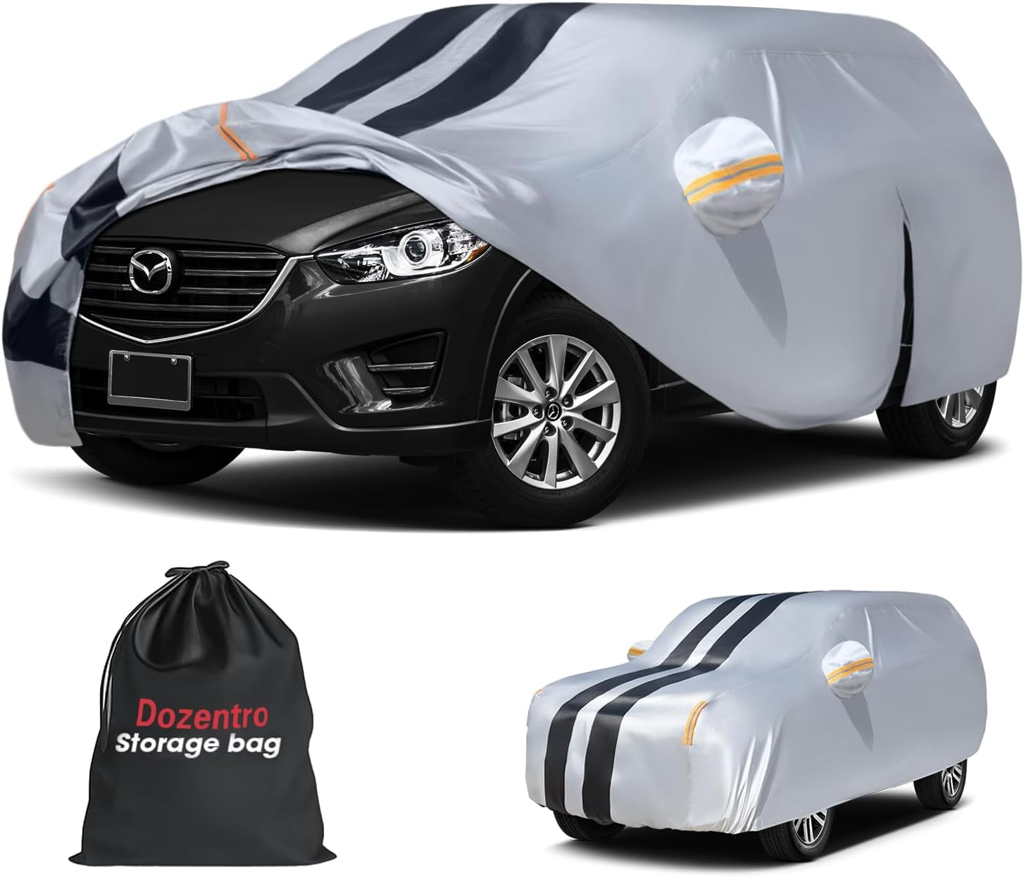 10 Layers Sedan Car Cover Custom Fit for Mazda CX-5(2002-2025), 100% ...