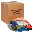 10 Lb. Box Recycled Cut Rags, Mixed Colors - Walmart.com