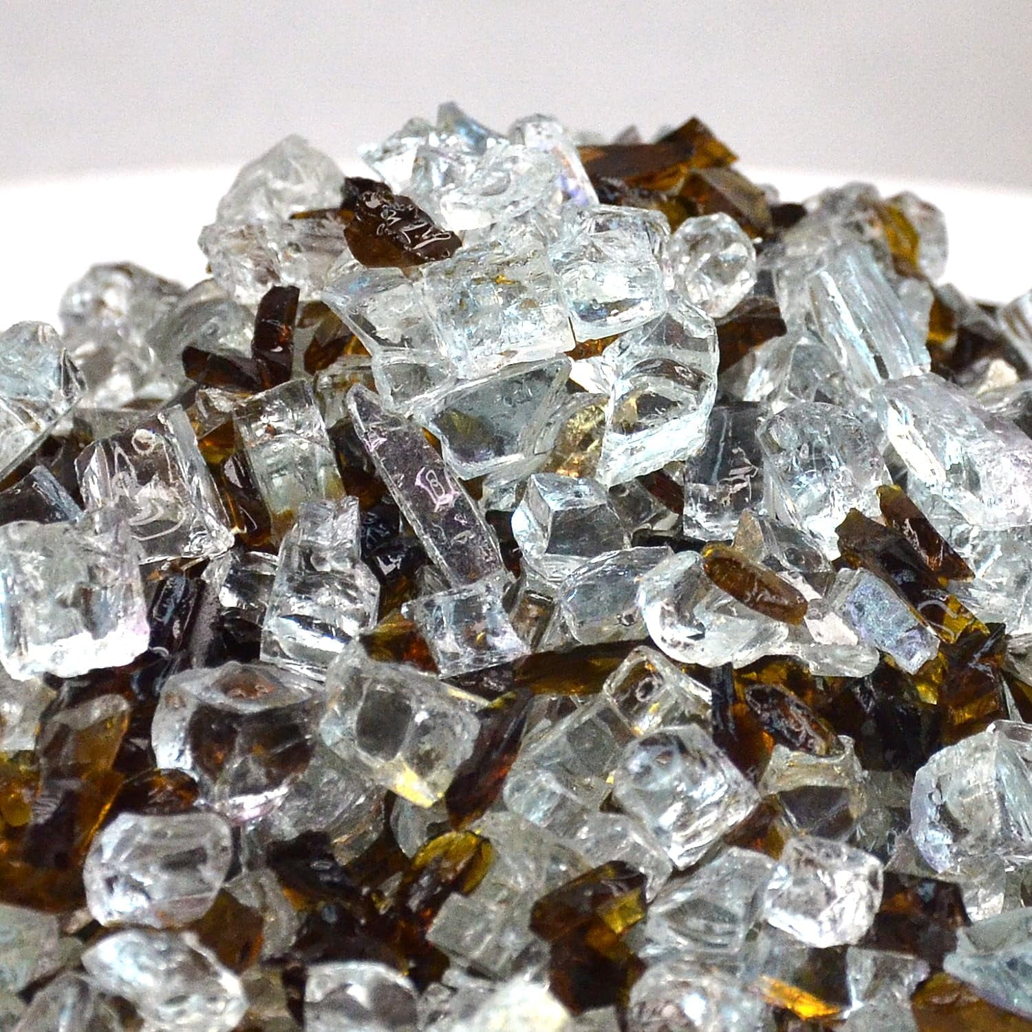 10 Lbs Fire Glass for Propane Fire Pit and Gas Fireplace, 1/2-Inch ...