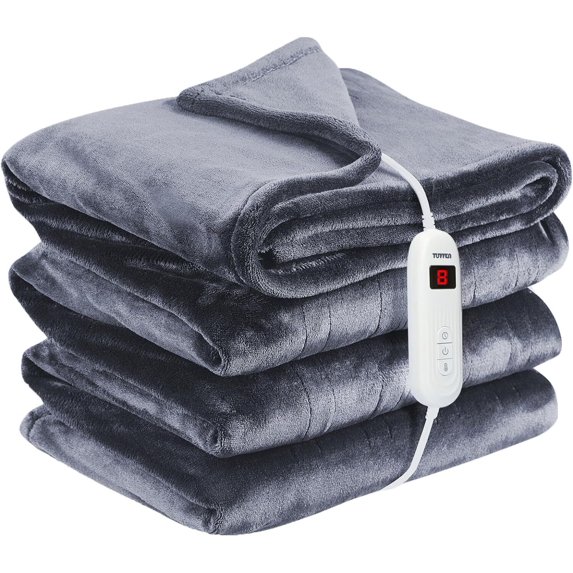 10 Level Heating Blanket Fast Electric Heated Throw Humanized Soft ...