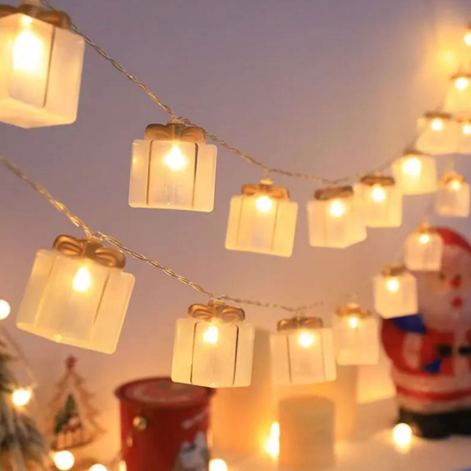 10-Light Battery Powered LED String Lights - 1.5M Fairy Lights for ...