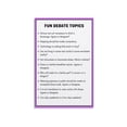 10 Lighthearted Discussion Prompts Poster Debate Topics For Speaking ...