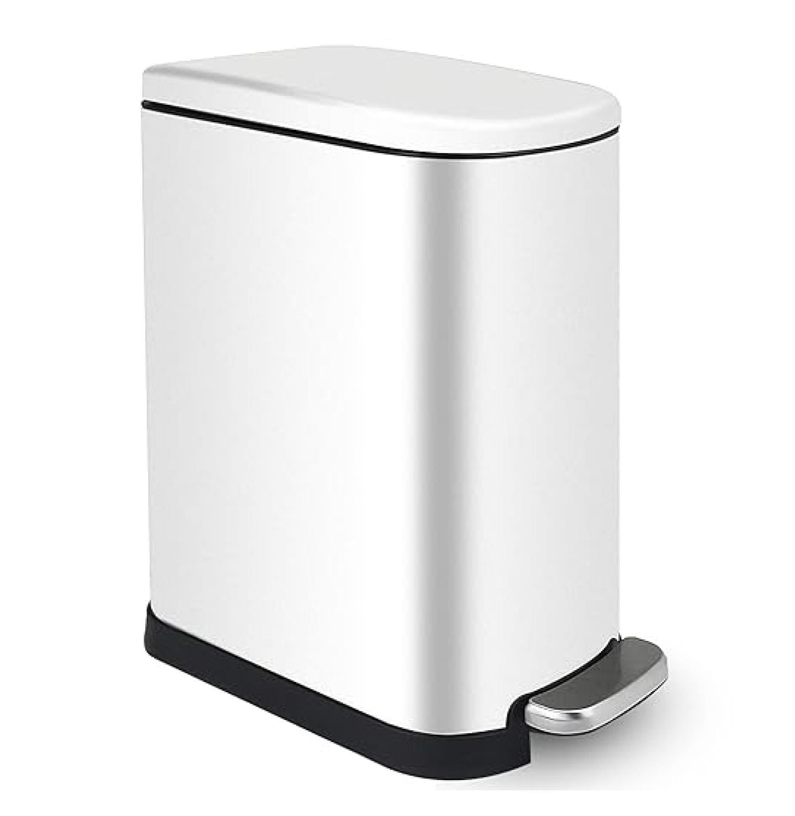 10 Liter/2.6 Gallon Small Trash Can with Lid Soft Close, Removable ...